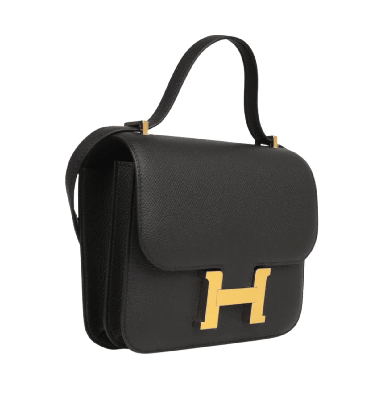 Hermès | Constance Mini 18 Bag In Black Epsom Leather With Gold Hardwa